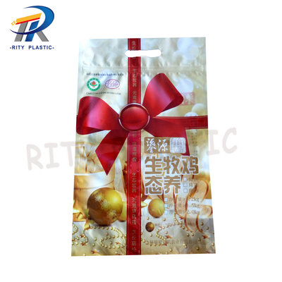 factory customized nylon plastic bag for food printed bag with portable handle supplier