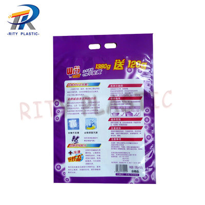 Daily Chemical washing powder plastic Packaging Bag powder Detergent with hang hole supplier