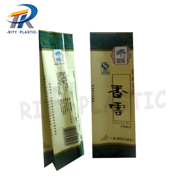 Manufacture printing aluminized Accordion Pocket Tea packaging plastic bag supplier
