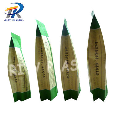 Manufacture printing aluminized Accordion Pocket Tea packaging plastic bag supplier