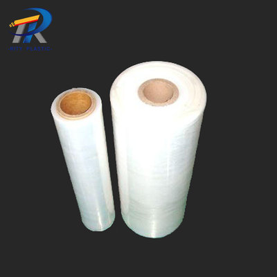 Free Sample Clear Plastic LLDPE 25mic 50cm Pallet Stretch Film By machine supplier