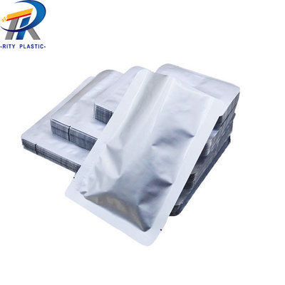 Custom Matte Food Packaging Zip Lock Silver Mylar Aluminum Foil Plastic Bags 80mic nuts aluminium bags supplier