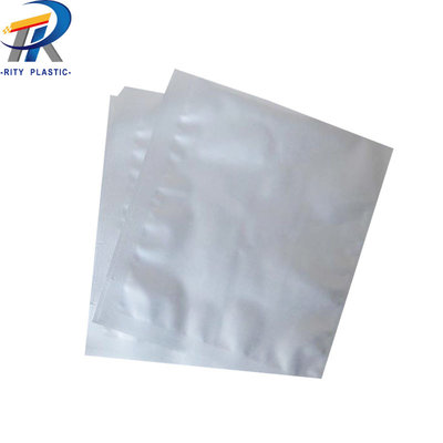 Custom Printed Laminated Material Aluminum Foil Three Side Sealed bag Small vacuum aluminium Bag supplier