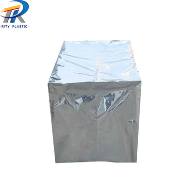 Custom Printed Aluminum Foil 25kgs Flat Bottom Bag With Valve 4 sides sealed supplier