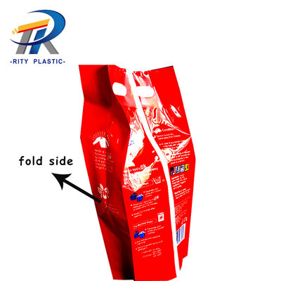 PA/PE White film washing powder packaging bag good  beautiful printing and laminate middle sealing bag supplier