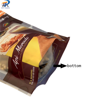 MOPP/CPP 100mic printing plastic bag Matte film looks superior quality stand up pouch with bottom flat zipper bag supplier