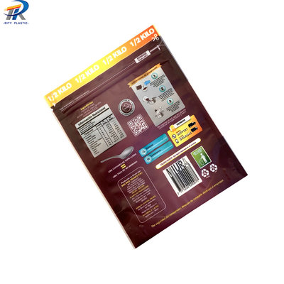 MOPP/CPP 100mic printing plastic bag Matte film looks superior quality stand up pouch with bottom flat zipper bag supplier