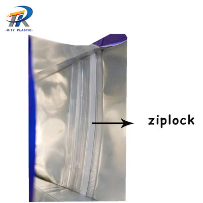 Manufacture laminate 8 Sides Seal Square Flat Bottom Bag Small pack accordion pocket with zip supplier