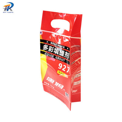 1kgs Chemical Packaging Bag PA/PE Portable Handle Bag anti-static 80mic plastic bag accordion pocket supplier