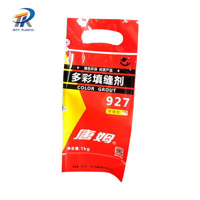 1kgs Chemical Packaging Bag PA/PE Portable Handle Bag anti-static 80mic plastic bag accordion pocket supplier