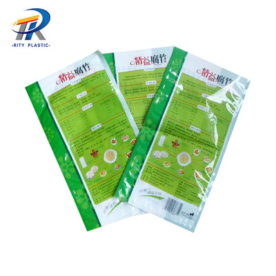 Food Packaging Three Side Seal Gravure Printing Plastic Bag For bean products supplier