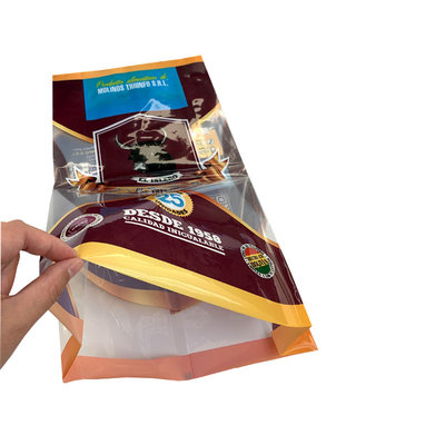 PA/PE 70mic printing plastic bag load-bearing 7.5kgs accordion pocket bellows pocket supplier