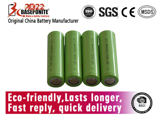 18650 Flat Top High Drain Battery and Case, 30A Discharge Current Rechargeable 3.7V Lithium Ion Batteries 4 Pack