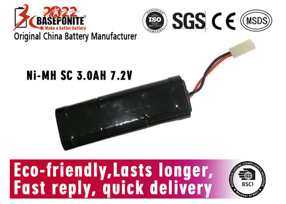 Cheap price 7.2V SC size 3.0AH NiMH rechargeable battery Industrial package