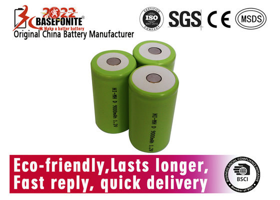 10000mAh NiMH D Battery, Rechargeable High Capacity D Size Battery, High Drain D Cell Batteries for Flashlight