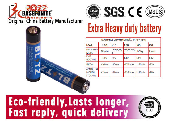 12 Pack AAA Batteries R03P UM-4 AAA Battery 1.5V Single Use Battery Triple A Batteries Carbon Zinc AAA Batteries