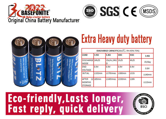 Amazon by Baseponite super heavy duty R6P AA batteries for industrial OEM enquiry