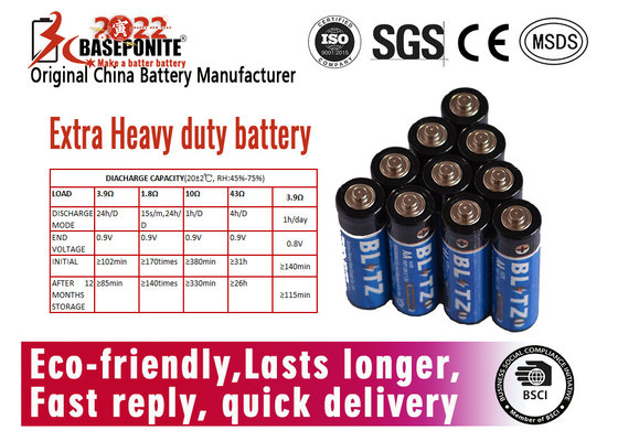 Amazon by Baseponite super heavy duty R6P AA batteries for industrial OEM enquiry