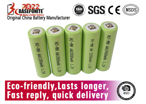 Rechargeable AA NiMH Batteries,AA-size NiMH batteries with UL,REACH listed