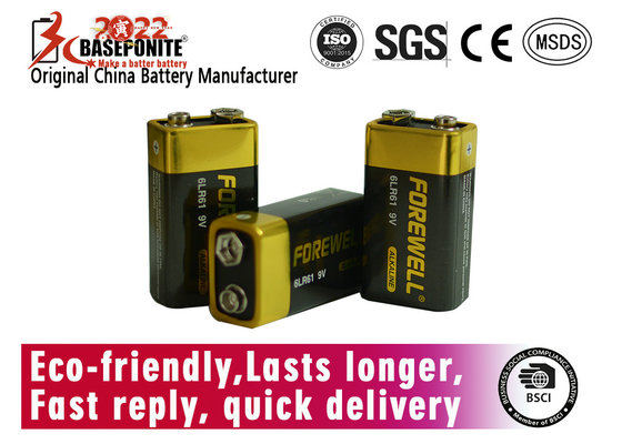 Amazon hot selling FOREWELL Max energy 6LF22/6LR61/9V Ultra Alkaline battery