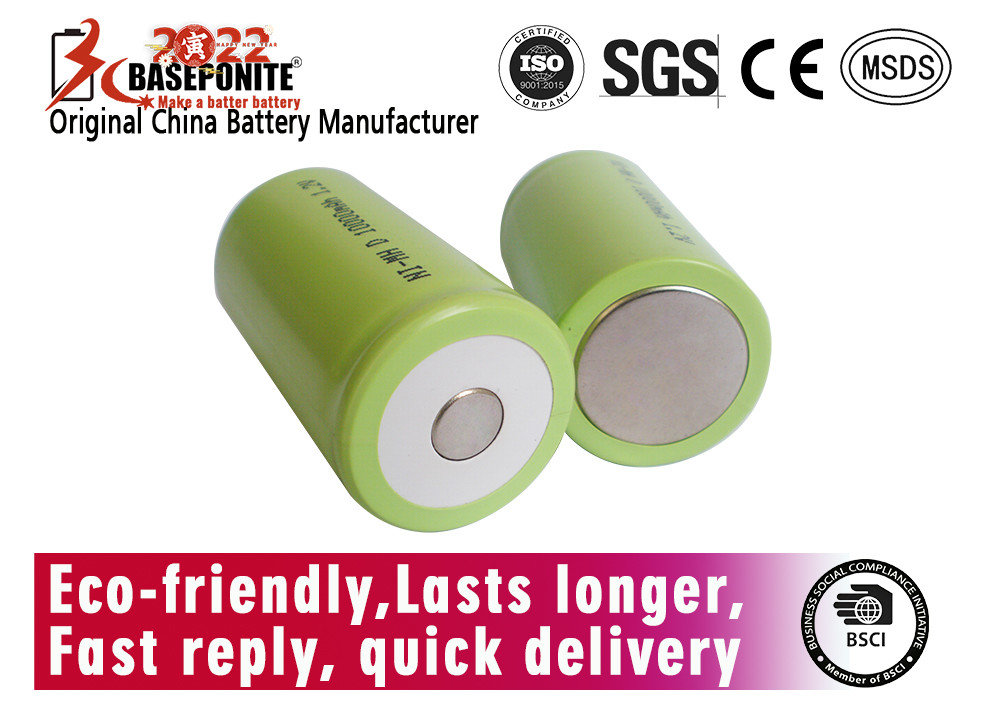 High Drain D Cell Batteries for Flashlight,NiMH D Battery, Rechargeable High Capacity D Size Battery