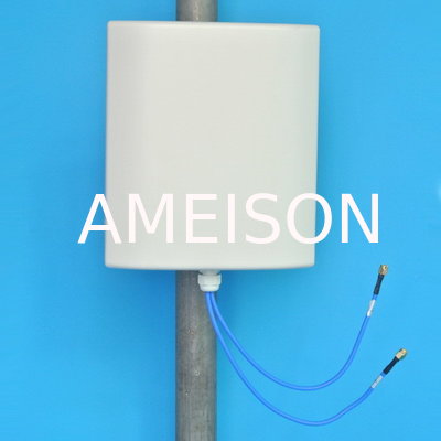 Broadband Outdoor MIMO 3g 4g LTE Flat Panel Antenna Dual Polarized 1.8-2.7GHz 9dBi