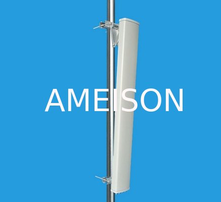 Dual Feed Dual Band Panel 2km Wifi Long Range Antenna 2.4/ 5.8 GHz For Base Station