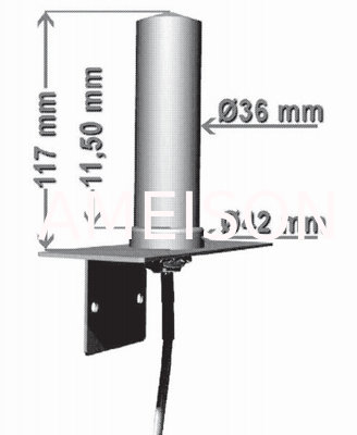 Omnidirectiona GSM CDMA WiFi 4G LTE Modem Antenna 806 - 2700 MHz 5 DBi