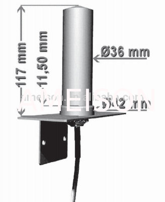 3/5dBi 4g LTE Omni Fiberglass Antenna 806-960/1710-2500MHz Low Standing Wave
