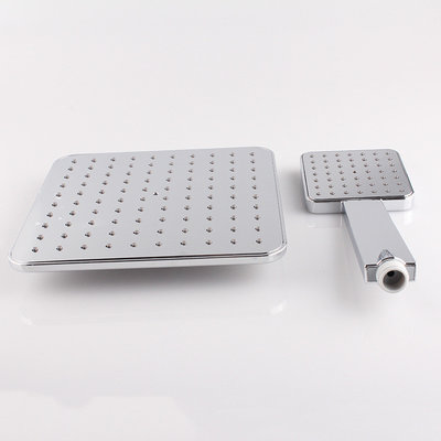 Rectangular Rain Shower Head Sets , Save Water Shower Head For Massage