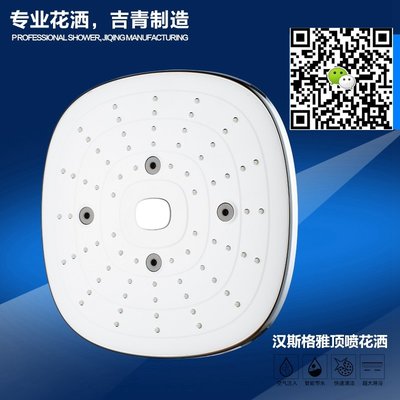 Silver Overhead Shower Head ABS Material , Bathroom Round Rain Shower Head