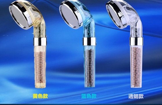 Multi Function Skin Care Negative Ions Shower Head , Water Softener Shower Head