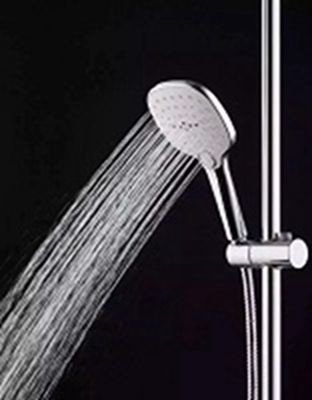 Polised Chrome Multifunction Shower Heads , Hand Held Shower Spray High Powered