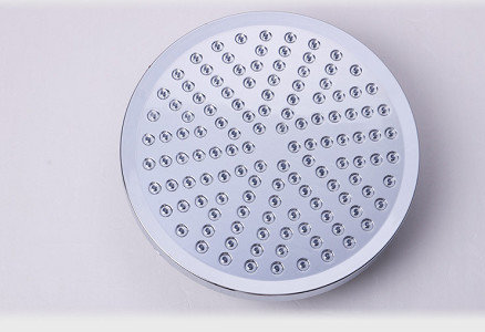 Rainfall Round Overhead Shower Head For Bathroom Plastic High Volume
