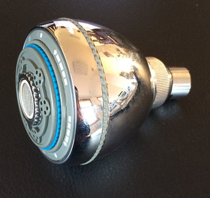 Water Efficient Filtering Shower Head Purifying Stainless Steel Panel