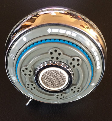 Water Efficient Filtering Shower Head Purifying Stainless Steel Panel