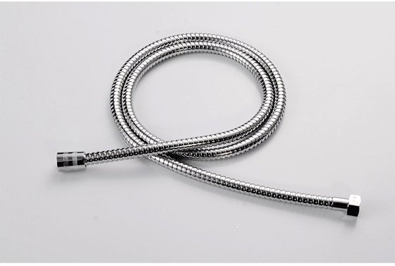 Detachable Bath Shower Flexible Hose Stainless Steel Chrome With Double Connector