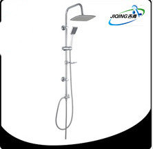Luxury Brushed Nickel Shower Mixer Set PC Material With Stainless Steel Panel