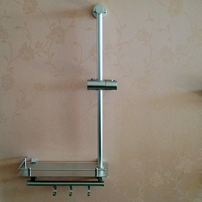 360 Degree Rotatable Shower Riser Rail , Sliding Shower Bar ABS Plastic