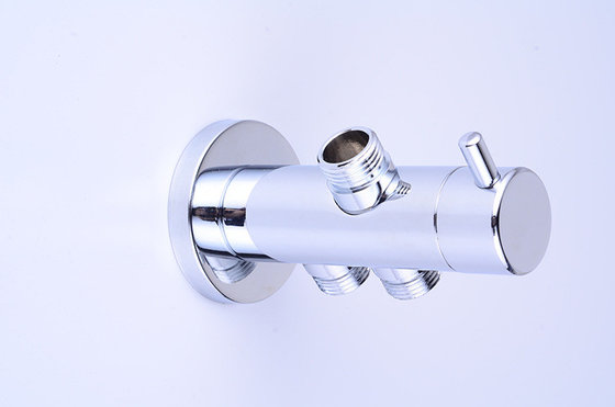 3 Way Tub Spout Shower Diverter / Hand Held Shower Diverter Polished Chrome