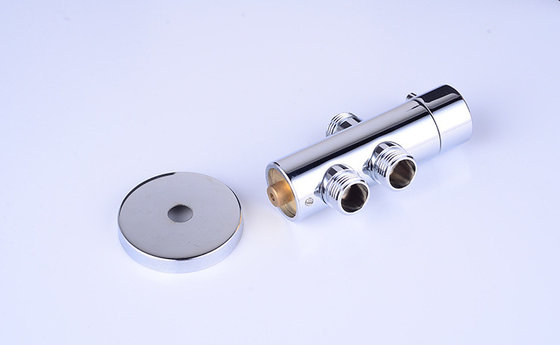 3 Way Tub Spout Shower Diverter / Hand Held Shower Diverter Polished Chrome