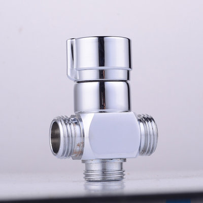 3 Way Hand Held Shower Head Diverter Wall Mount With ABS Electroplating