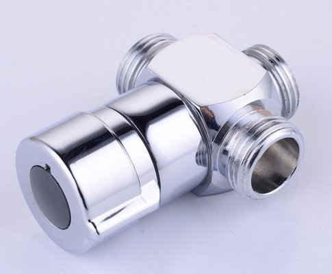 3 Way Hand Held Shower Head Diverter Wall Mount With ABS Electroplating