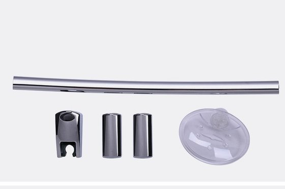 Chrome Plated Stainless Steel Shower Slide Bar , Shower Head Riser Rail Traditional