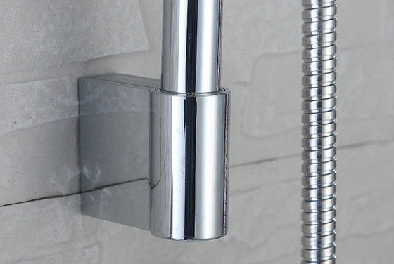 Stainless Steel Shower Rail Slider Bar Bracket Adjustable Chrome Plated