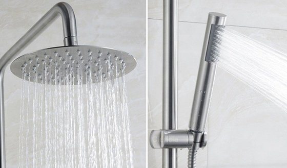 Exposed Shower Set Multi Function , Blade Thermostatic Shower Mixer Set