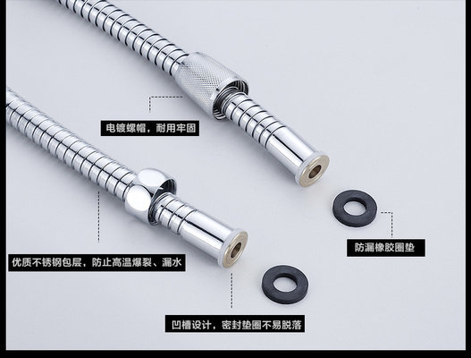 ABS Chrome Exposed Shower Mixer Kits Wall Mounted With Diverter