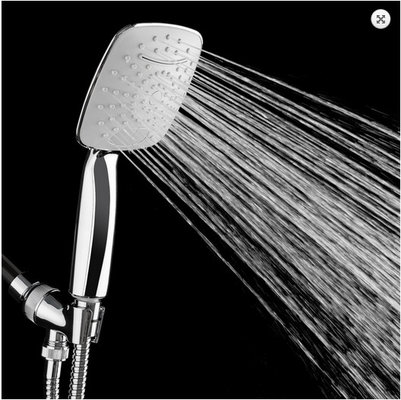 ABS Chrome Home Multifunction Shower Heads Strong Water Pressure Handheld
