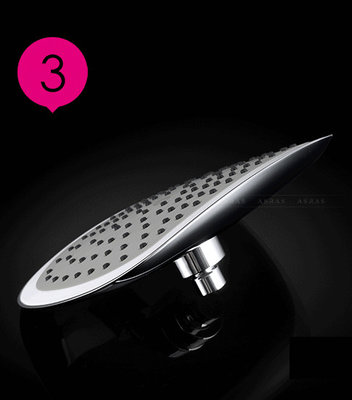 Round Thermostatic Shower Mixer Set / Shower Spray Set Wall Mounted