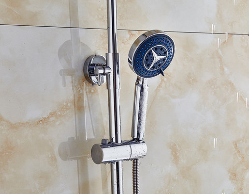 Thermostatic Bathroom Shower Fixture Sets With Space Slide Rail Kit